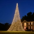 Fairybell Outdoor Christmas Display: 33FT LED Tree with 8000 Warm White ...