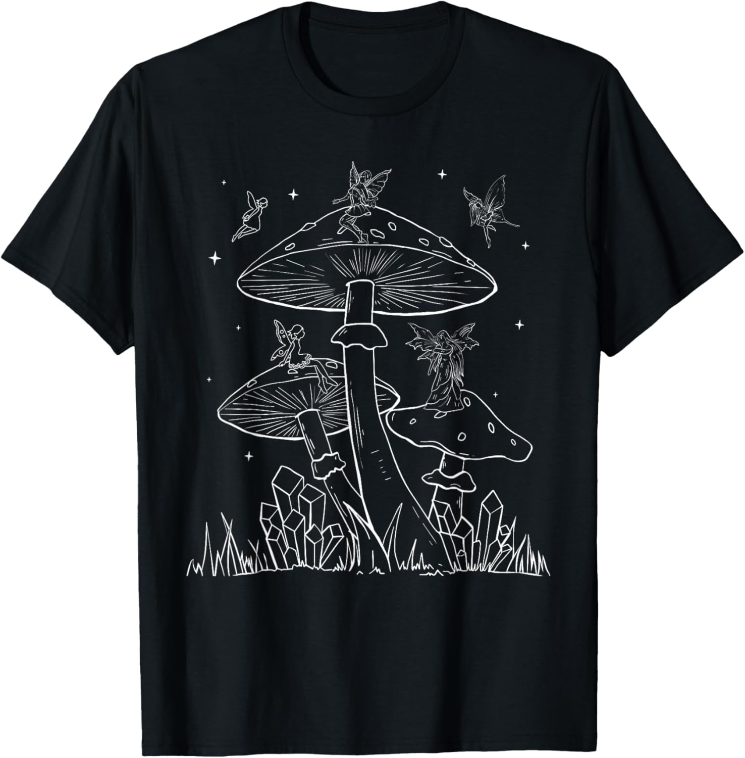 Fairycore Aesthetic Fairy Core Grunge Mushroom Fairies T-Shirt ...