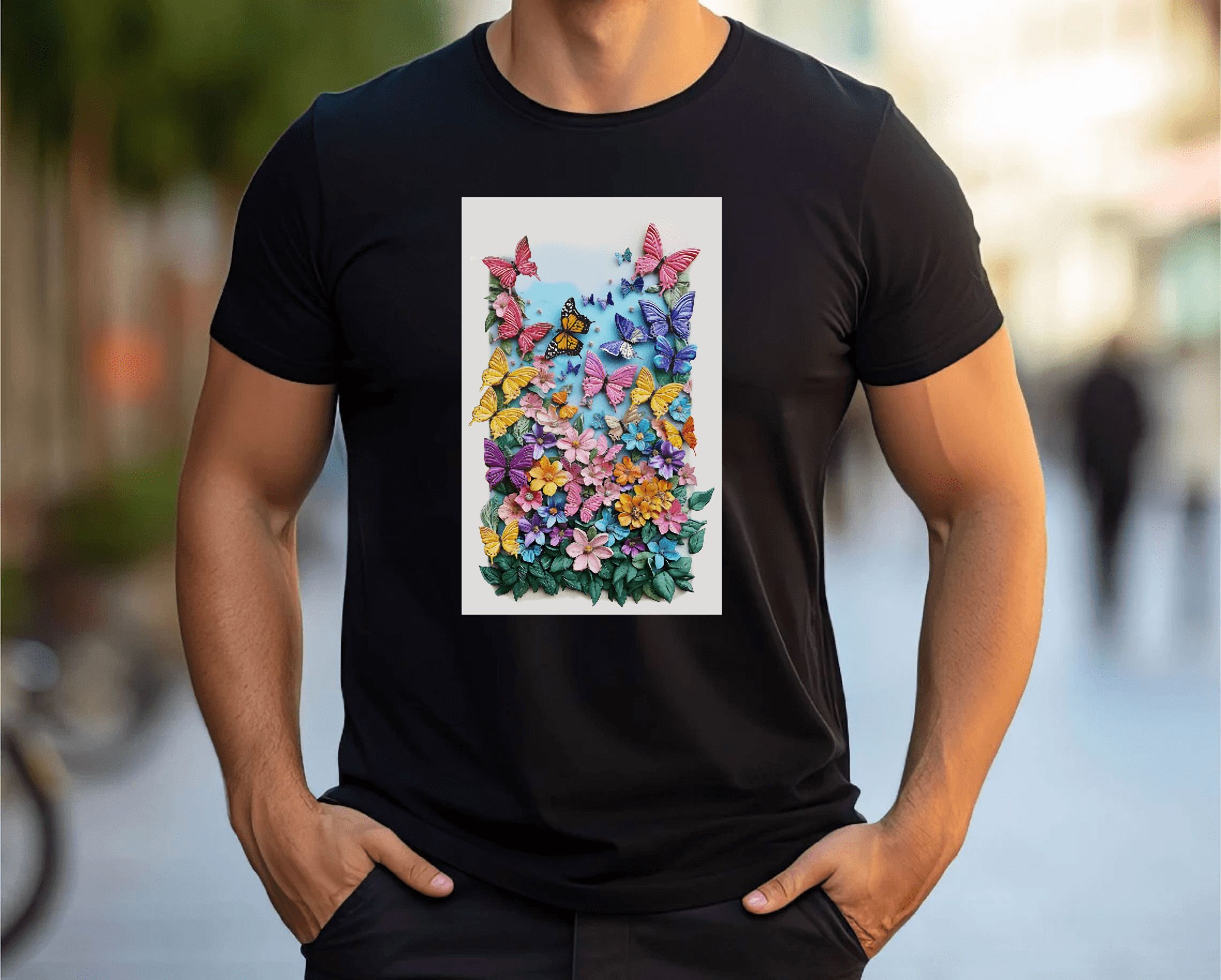 Fairycore Butterfly Pastel Garden Cottagecore Art Unisex Tee, for men ...