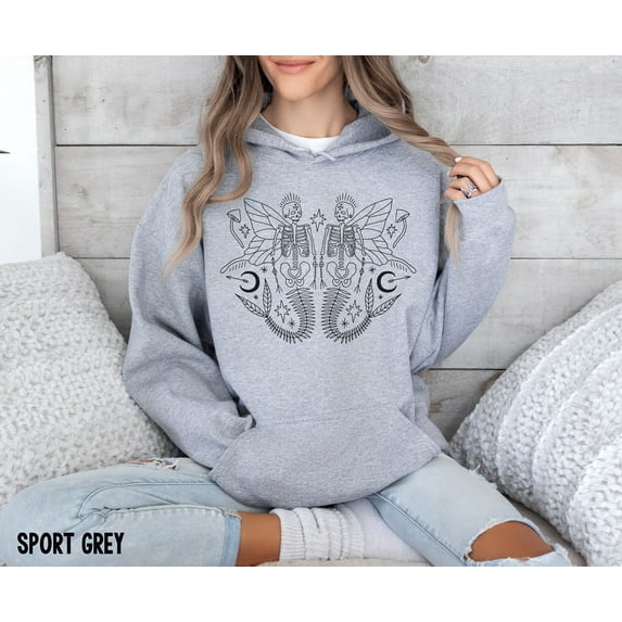 Fairycore Fairy Skeletons T-Shirt Gothic Esoteric Fairy Occult Skeleton ...