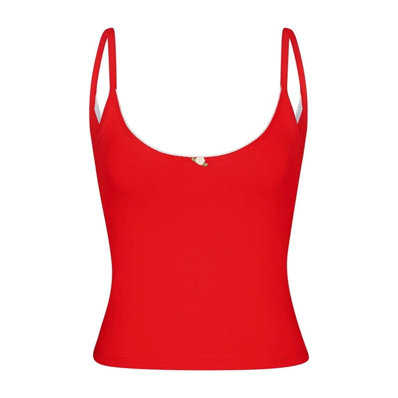 Fairycore Top y2k Aesthetic Women Spaghetti Strap Sleeveless Backless ...