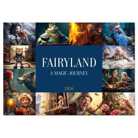 Fairyland - A magic Journey (Monthly Wall Calendar 2026 16.5 x 23.4 ...