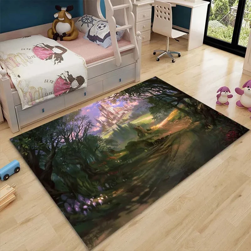 Fairyland Forest Carpet Cartoon Fantasy World Area Rug Living Rooms ...