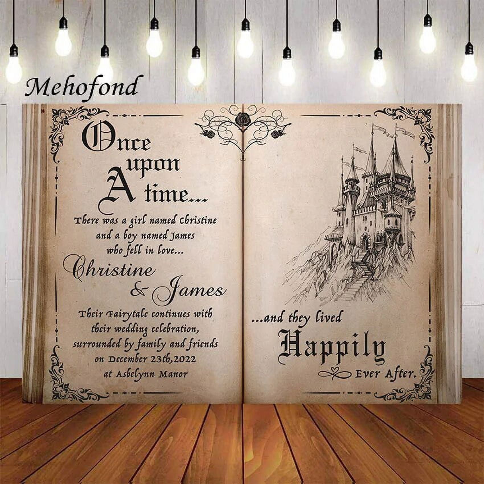 Fairytale Book Castle Storybook Wedding Engagement Bridal Shower Party ...