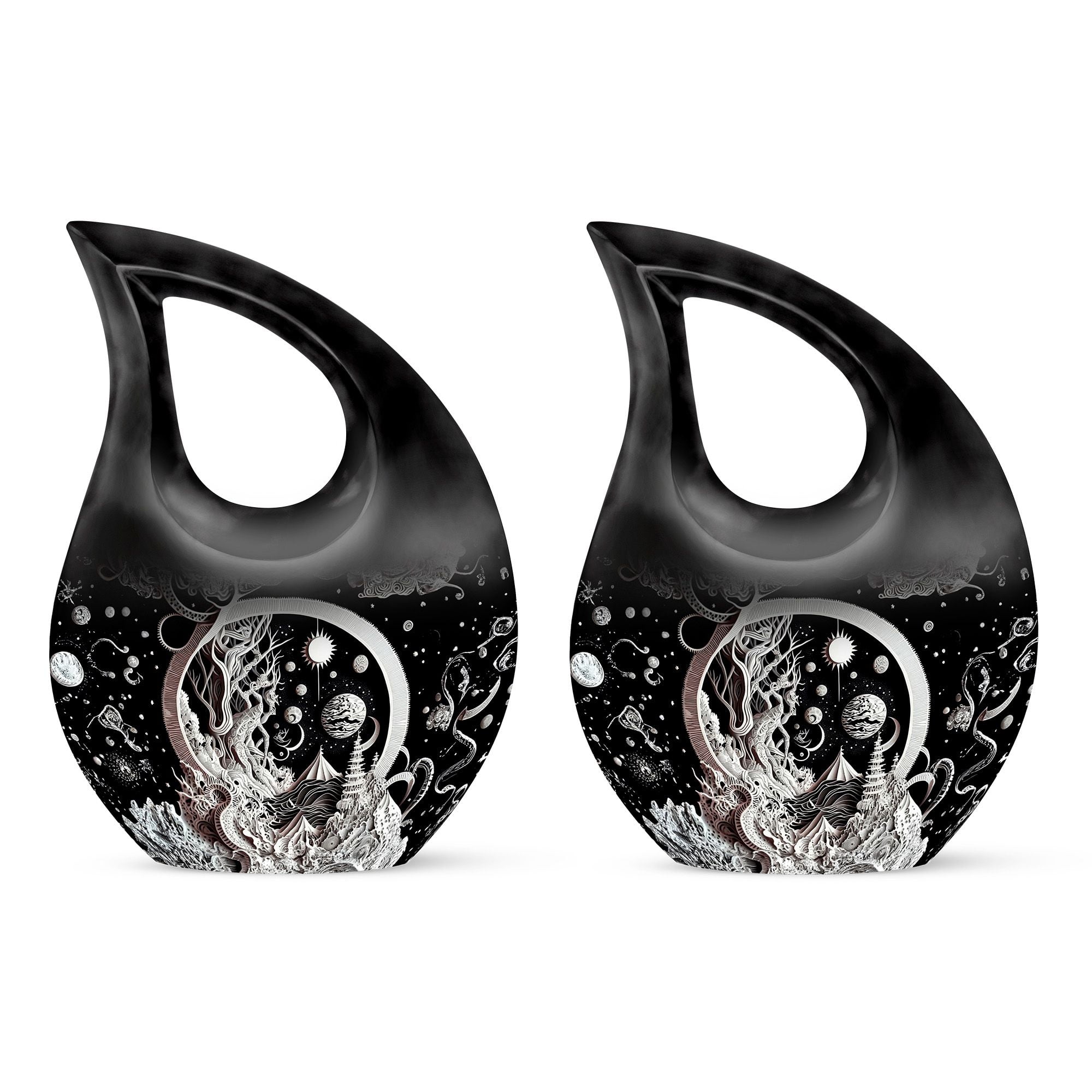 Fairytale Cut Paper Collage-2 urn - urns for human ashes adult dad ...