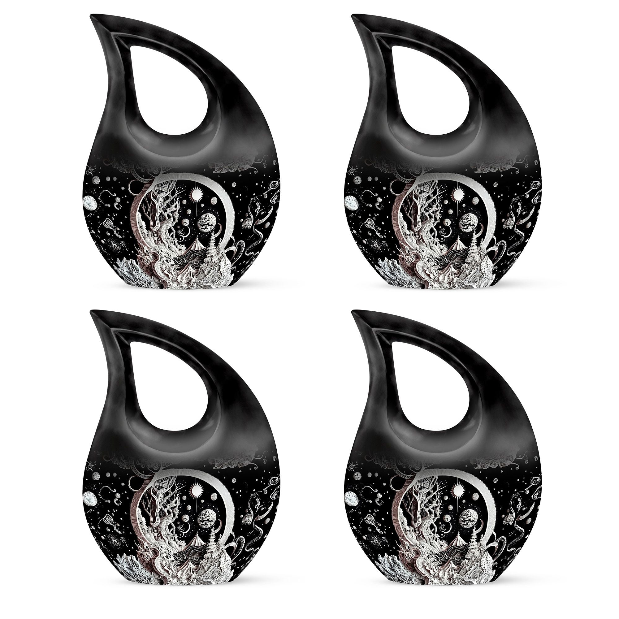 Fairytale Cut Paper Collage-2 urn - urns for human ashes adult male ...