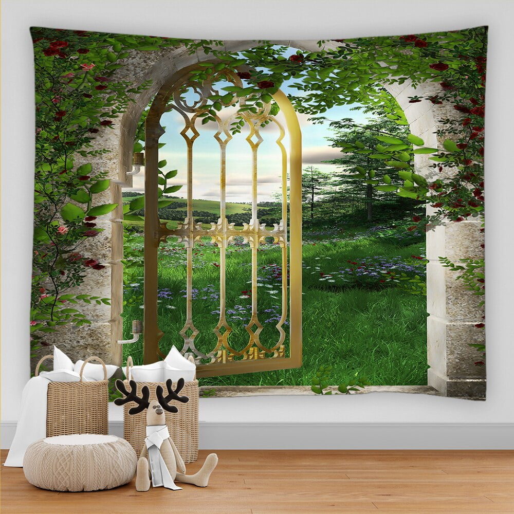 Fairytale Dreamy Forest Tapestry Psychedelic Carpet Bohemian Home Decor ...