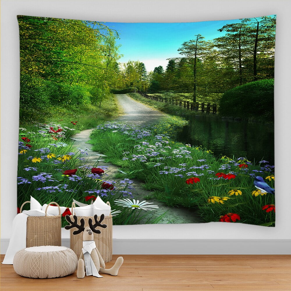 Fairytale Dreamy Forest Tapestry Psychedelic Carpet Bohemian Home Decor ...