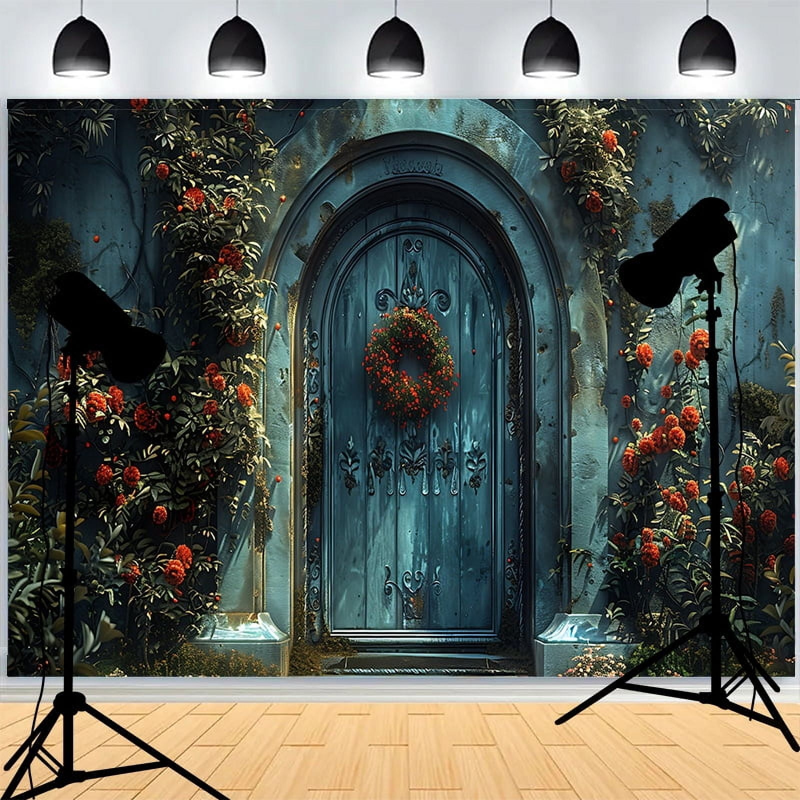 Fairytale Fantasy Photography Backdrops Window With Bunch Flowers ...