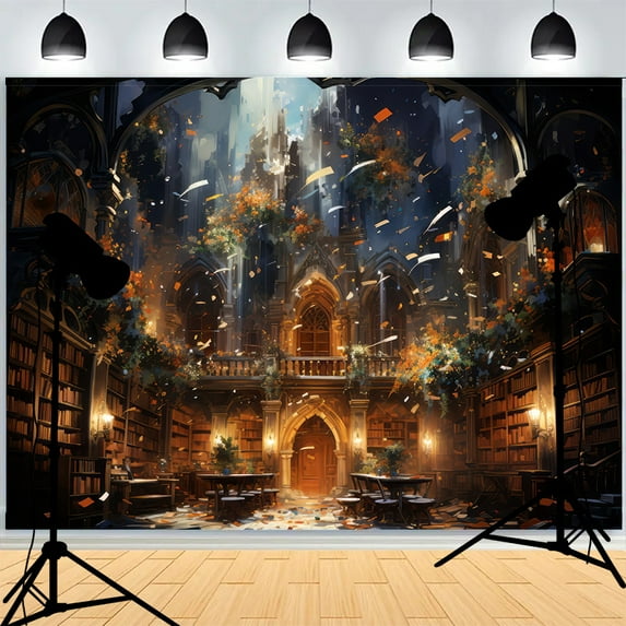 Fairytale Fantasy Photography Backdrops Window With Bunch Flowers ...