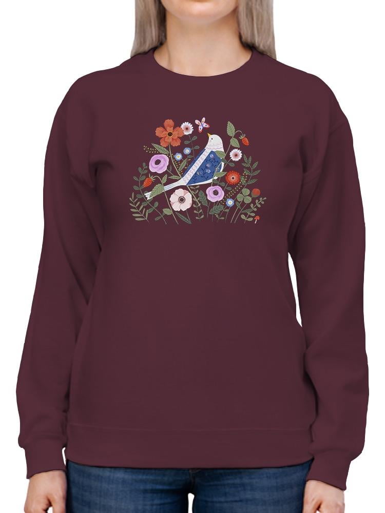 Fairytale Folk Garden Sweatshirt Women -Victoria Borges Designs, Female ...