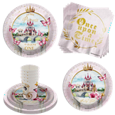 Four Ever Spooky Birthday Party Supplies 64 Piece Tableware Set ...