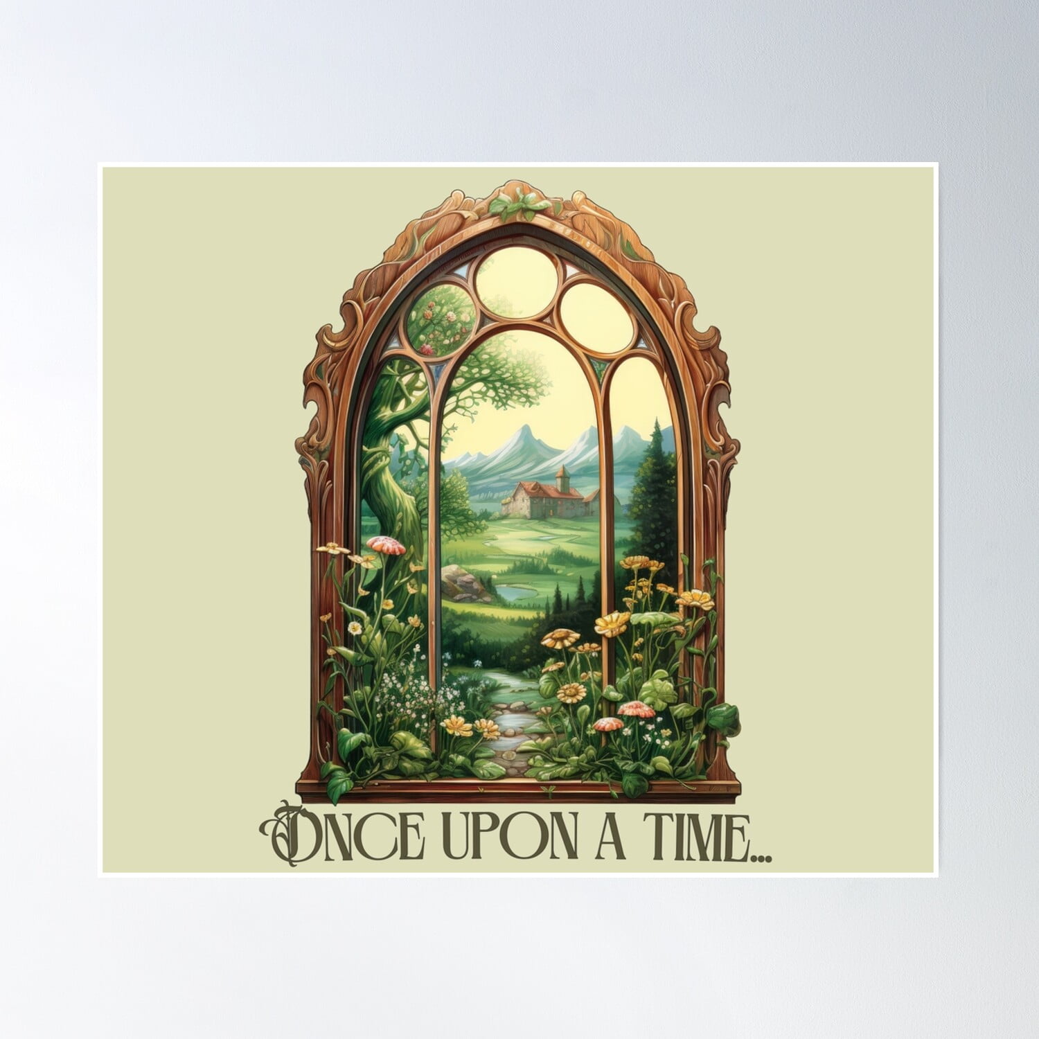 Fairytale Window View Fantasy Fable Enchanted Land - Elf House Fairy ...