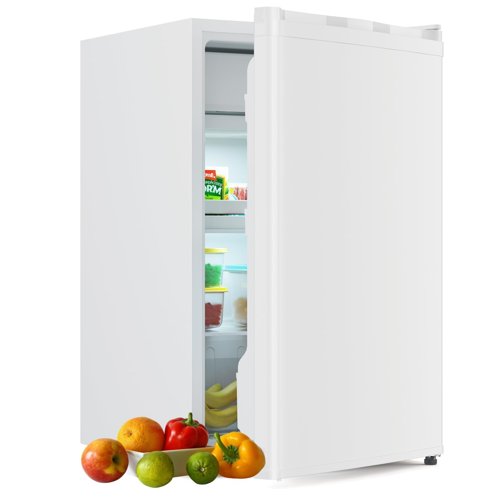 Faitaliicy 4.3 Cu.Ft Mini Fridge With Freezer Single Door Mini ...