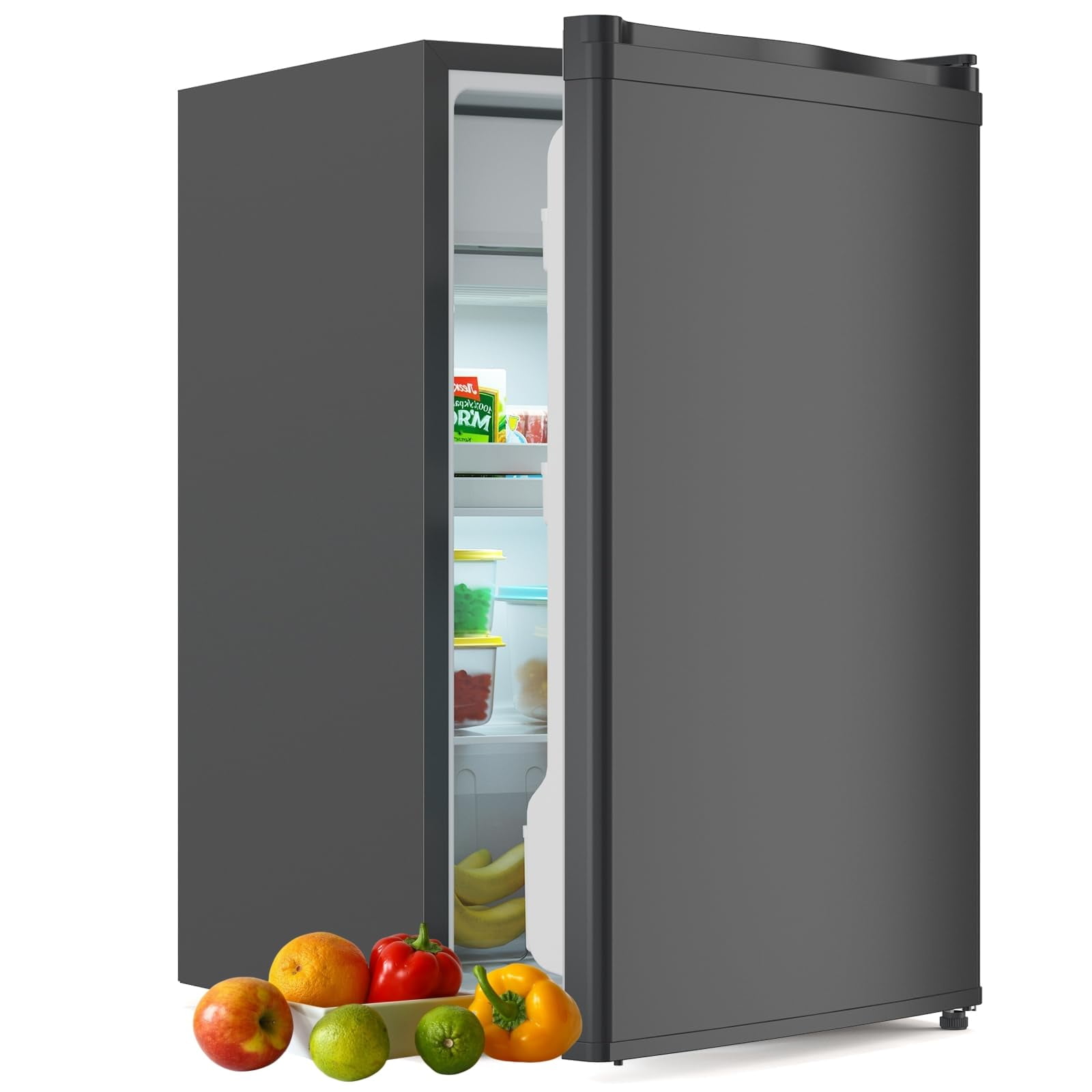 Faitaliicy 4.3 Cu.Ft Mini Fridge With Freezer Single Door Mini ...
