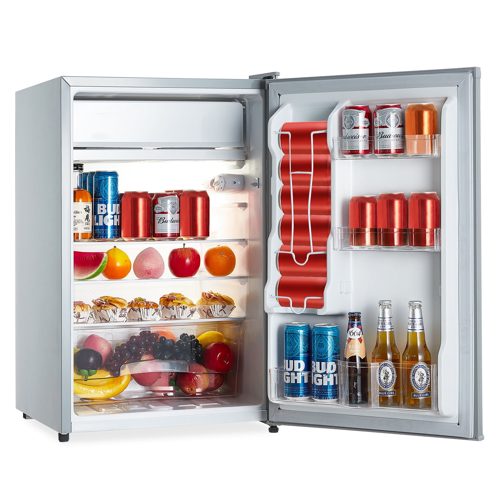 Faitaliicy 4 3 Cu Ft Mini Fridge With Freezer Single Door Mini