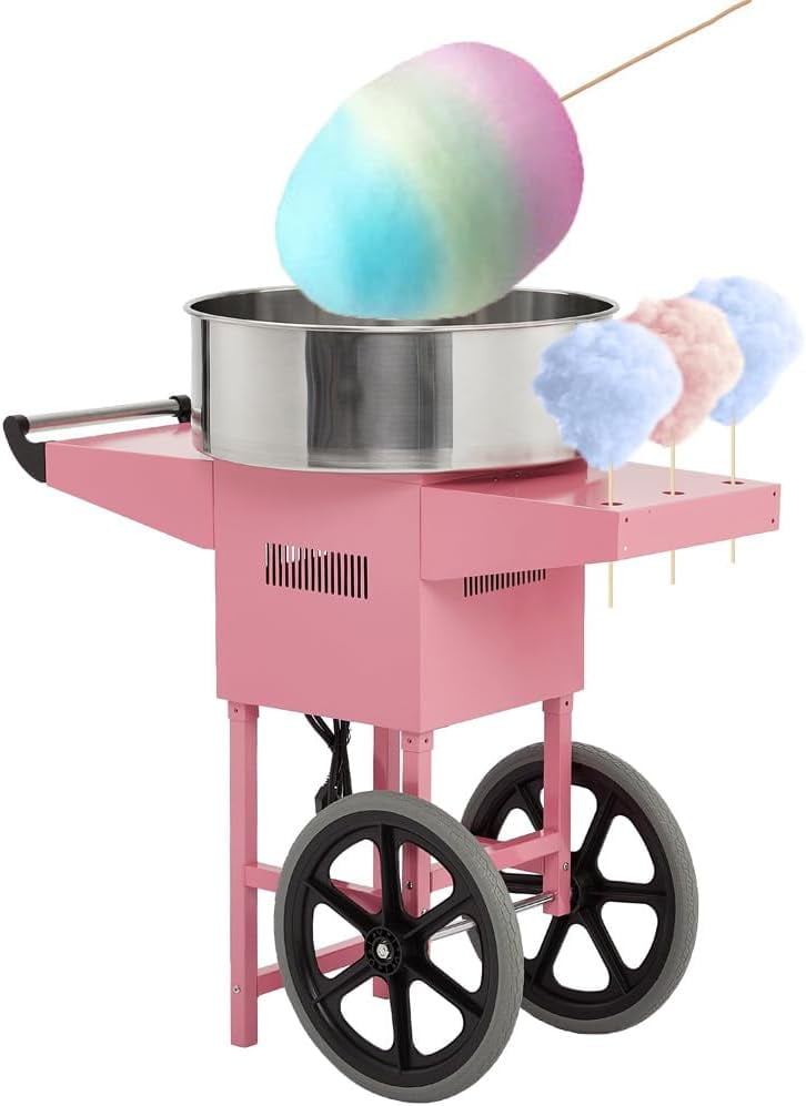 Faitaliicy Commercial Cotton Candy Machine with Cart,1200W Electric ...