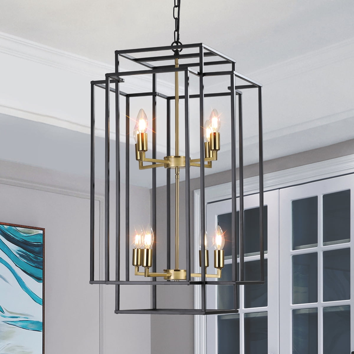 Faitaliicy Hanging Pendant Light Fixture Industrial Ceiling Light Metal ...