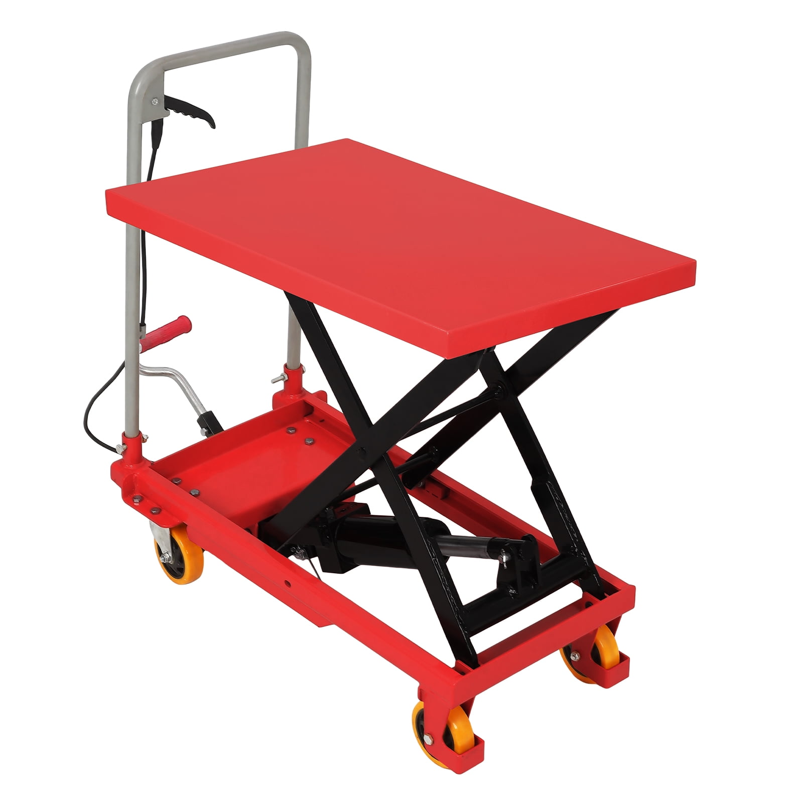 Faitaliicy Hydraulic Lift Table Cart 500 Lb Capacity Manual Single ...