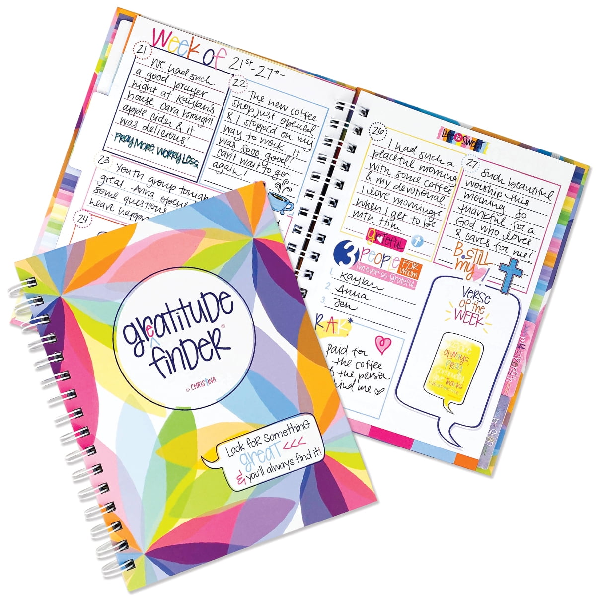 Faith-Based Christian Prayer Gratitude Finder Journal with Bible ...