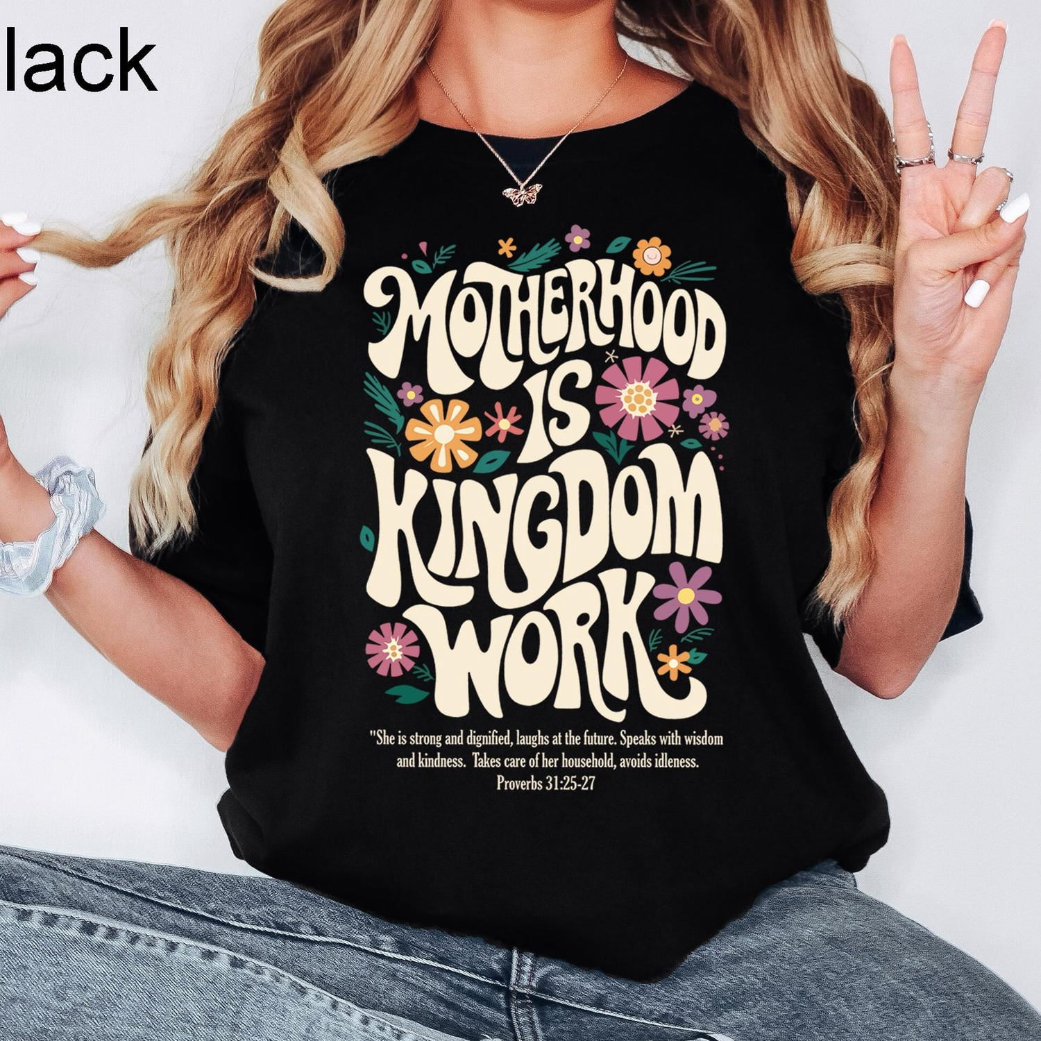 Faith Based Mom Shirt Motherhood Is Kingdom Work Christian Proverbs 31 ...