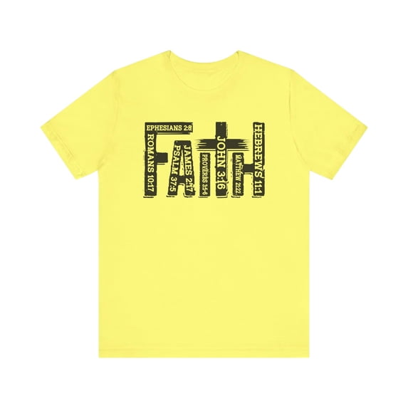 Faith Bible Verse T-Shirt Christian Religious Tee | John 3:16 Cross ...