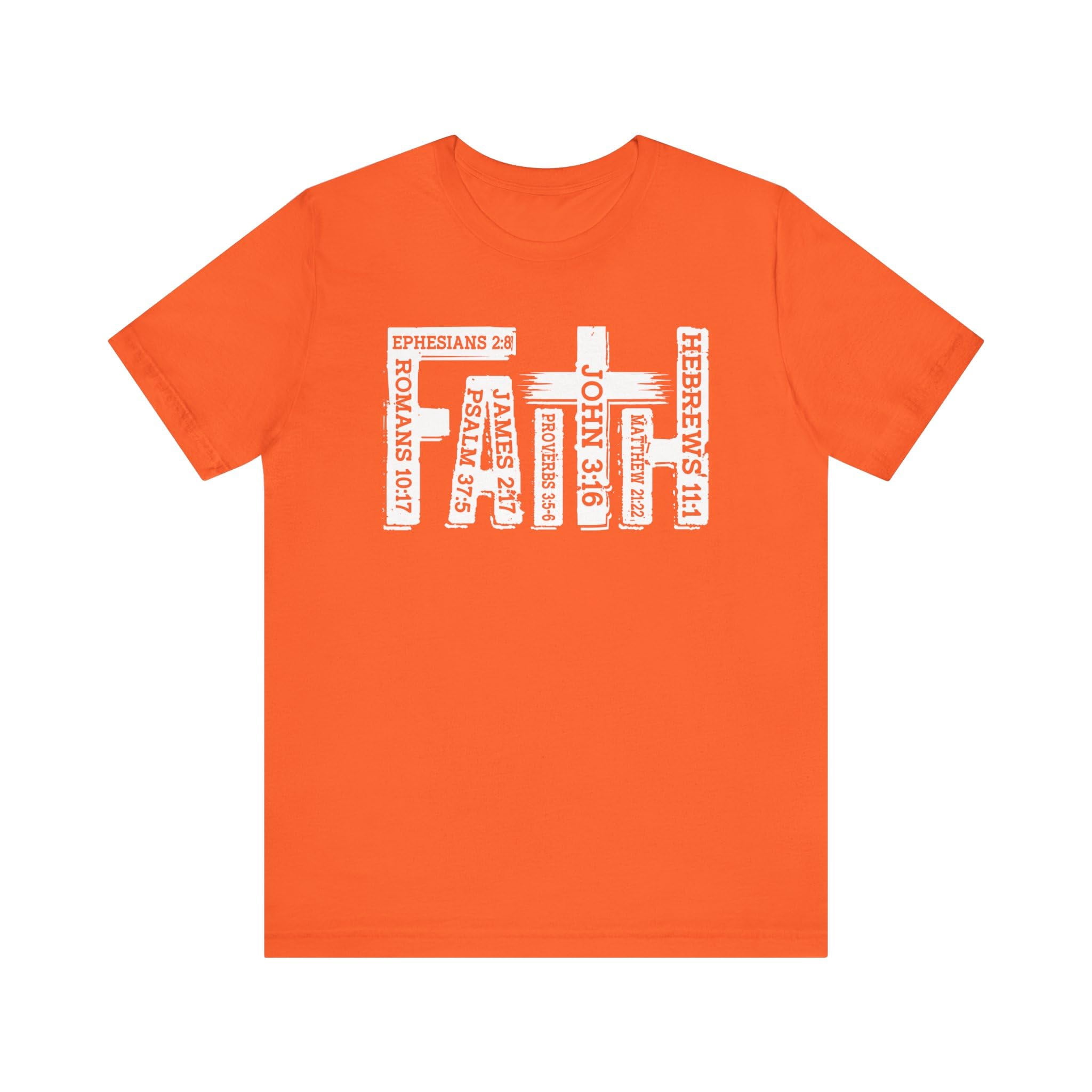 Faith Bible Verse T-Shirt Christian Religious Tee | John 3:16 Cross ...