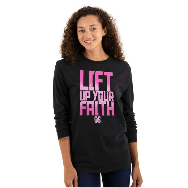 Faith Blessed Holy Spirit Jesus Long Sleeve TShirt Men Women Brisco Brands X - Walmart.com