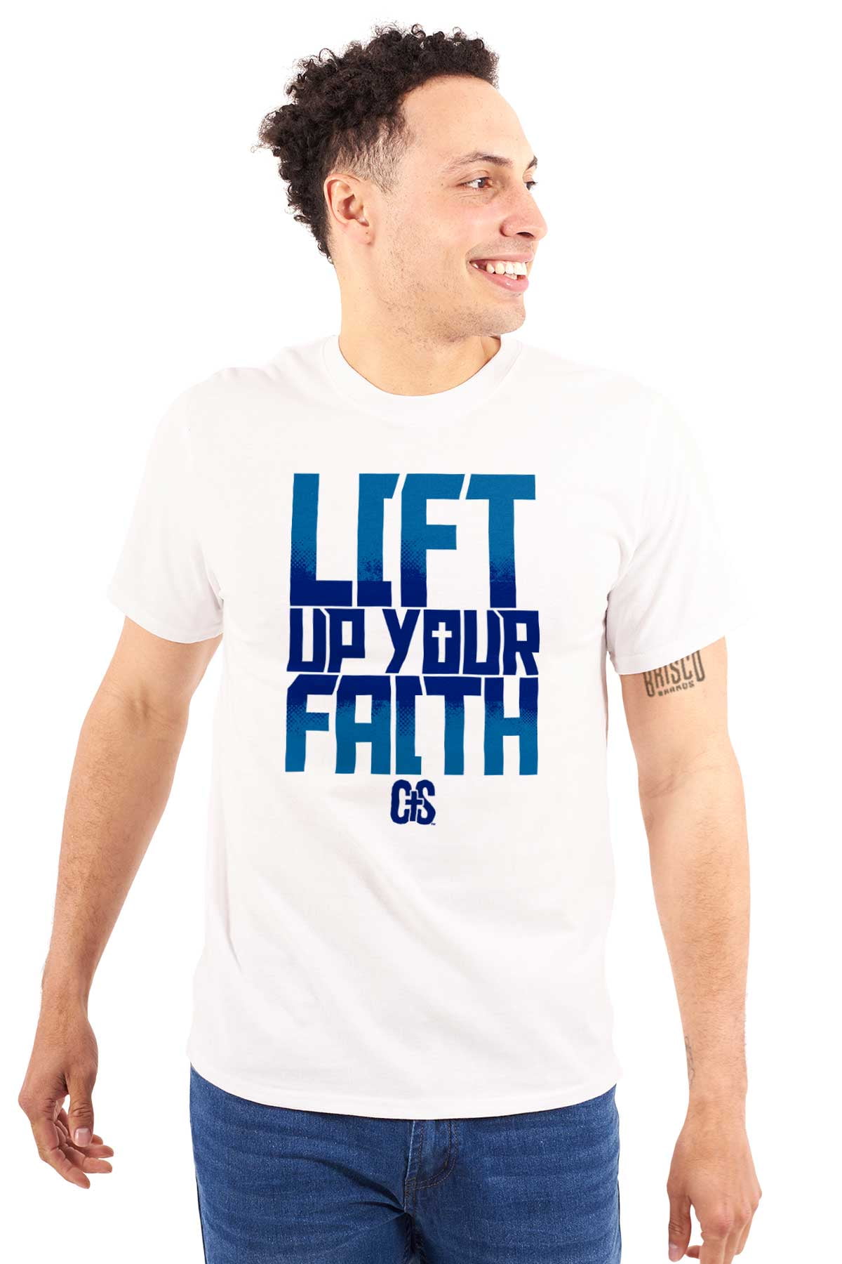 Faith Blessed Holy Spirit Jesus Men's Graphic T Shirt Tees Brisco Brands 4X - Walmart.com