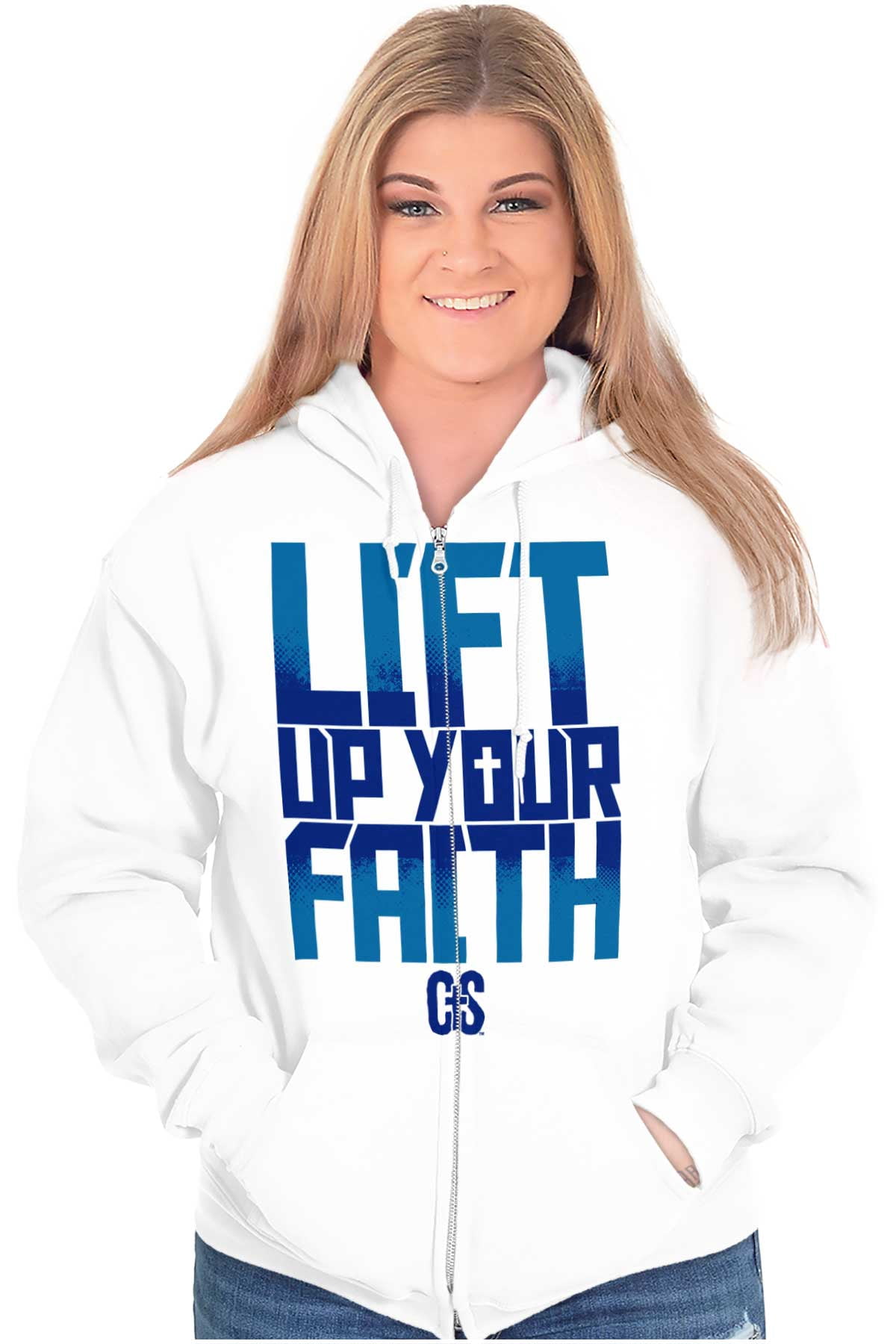 Faith Blessed Holy Spirit Jesus Zip Up Hoodie Men's Women's Brisco ...