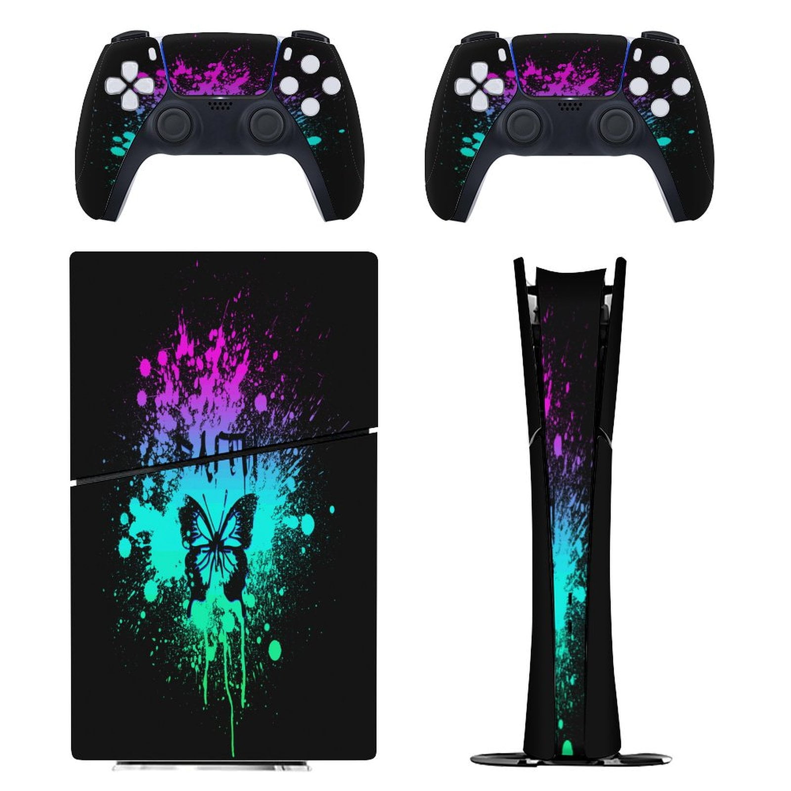 Faith Butterfly Graffiti PS5/PS5 Slim Digital Disc Skin Sticker For ...