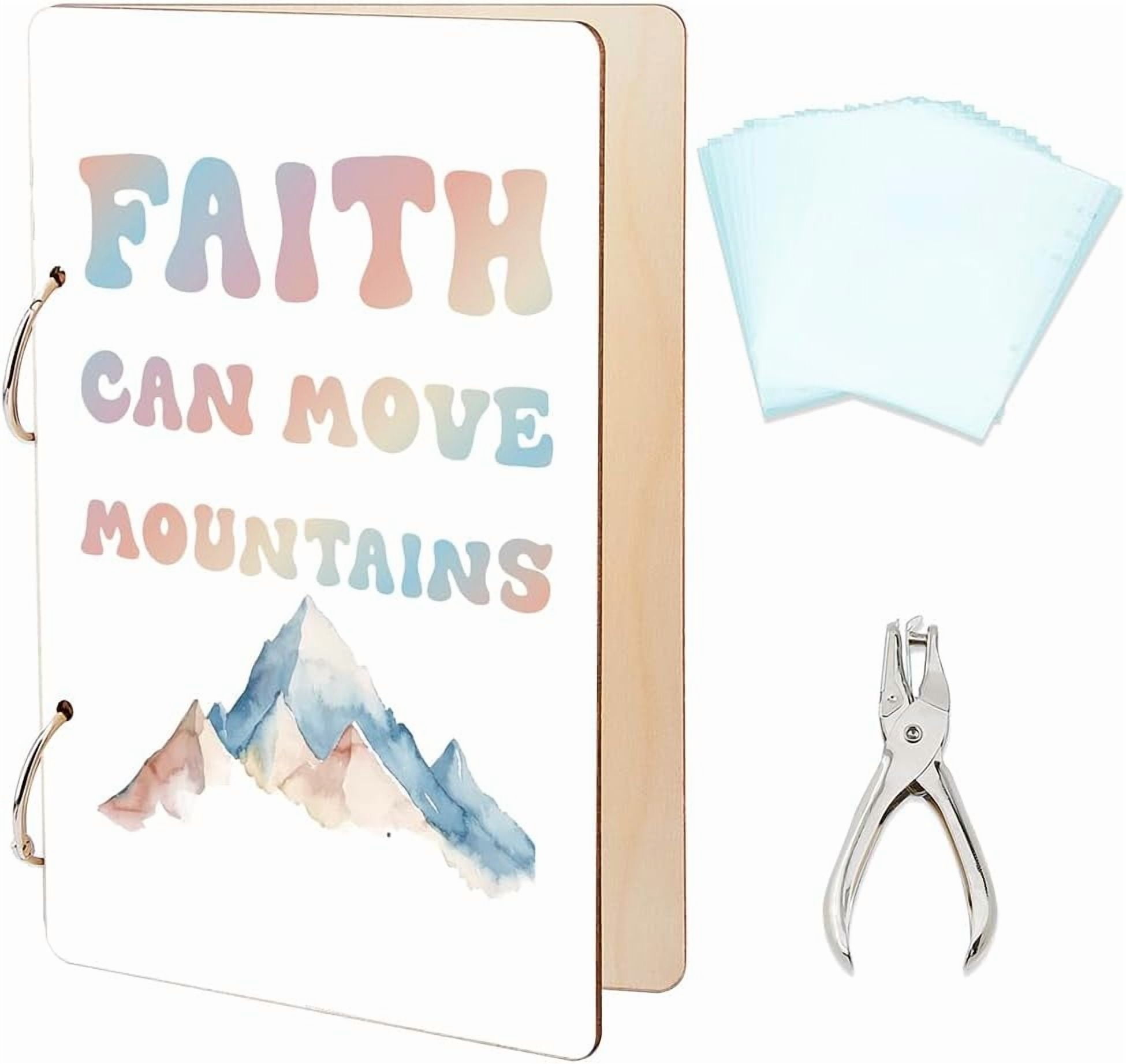Faith Can Move Mountains Greeting Card Holder Organizer Bible Text ...