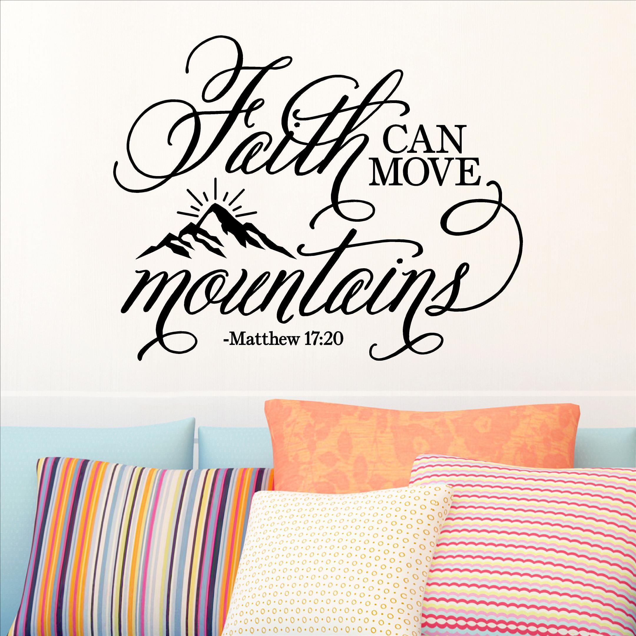 Faith Can Move Mountains Matthew 17:20 with Mountains and Sun Rays ...