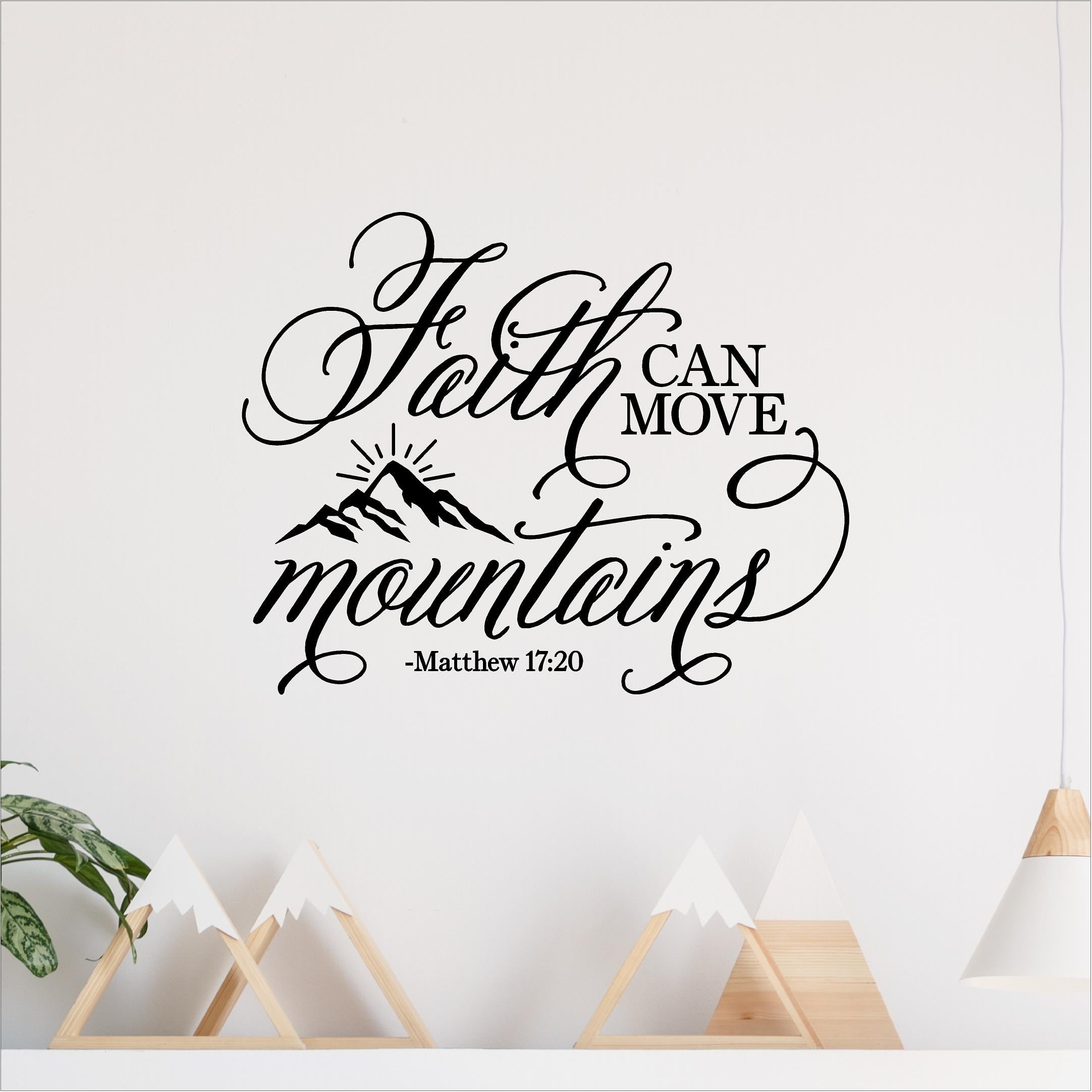 Faith Can Move Mountains Matthew 17:20 with Mountains and Sun Rays ...