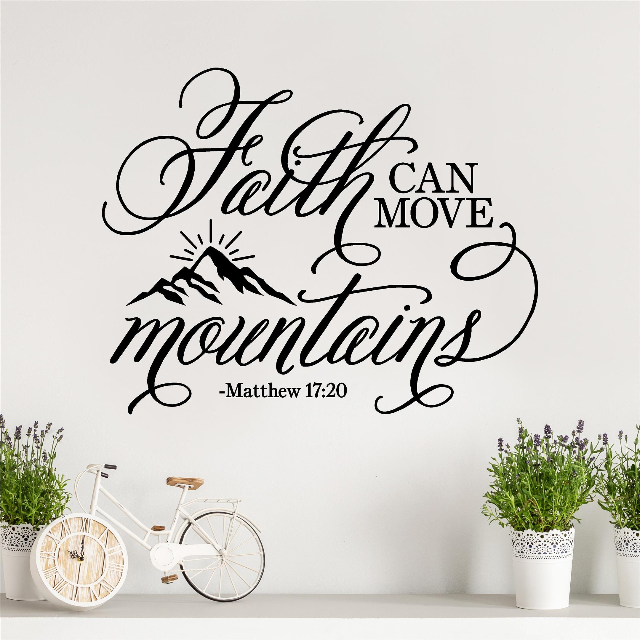 Faith Can Move Mountains Matthew 17:20 with Mountains and Sun Rays ...