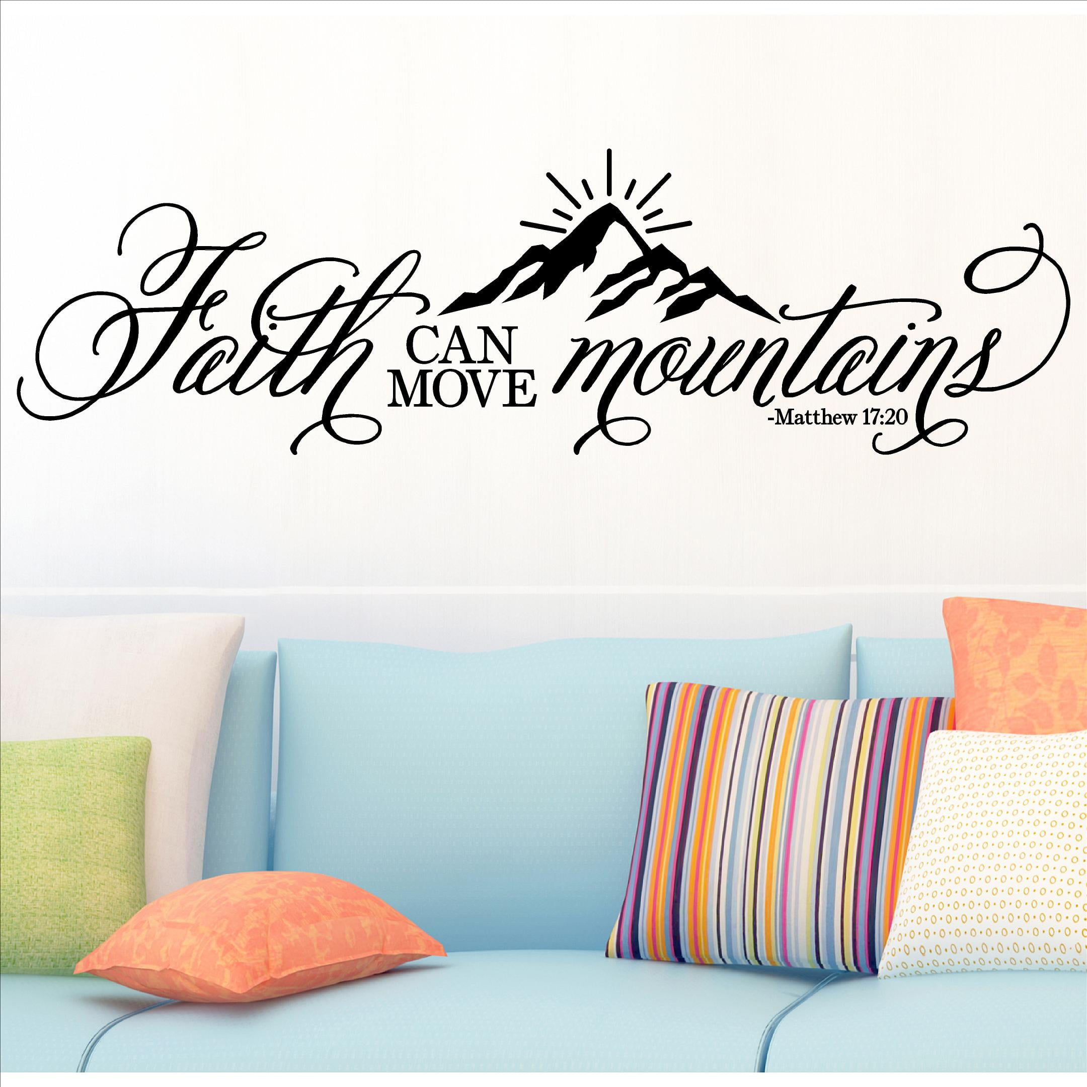 Faith Can Move Mountains Matthew 17:20 with Mountains and Sun Rays ...