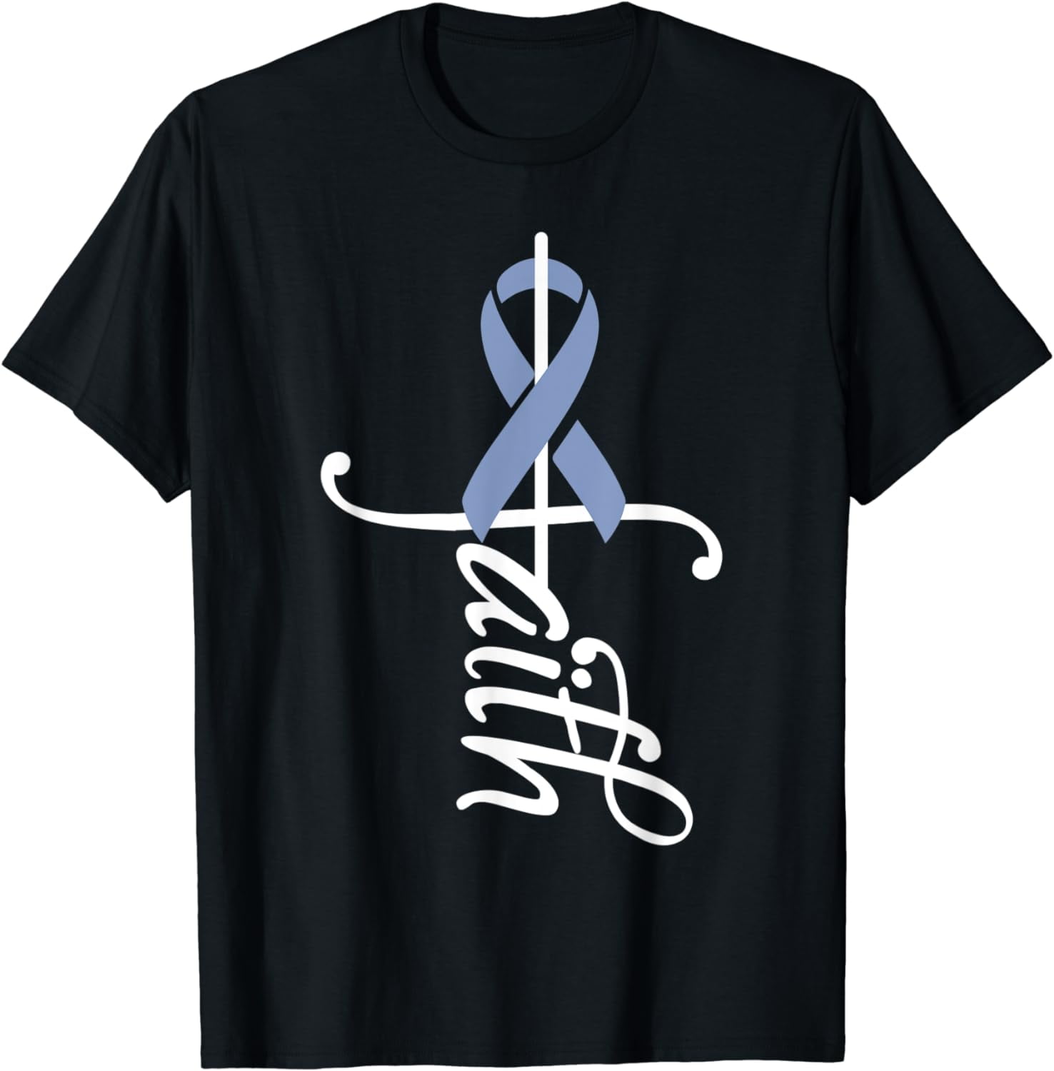 Faith Cancer Support - Ribbon Esophageal Cancer Awareness T-Shirt ...