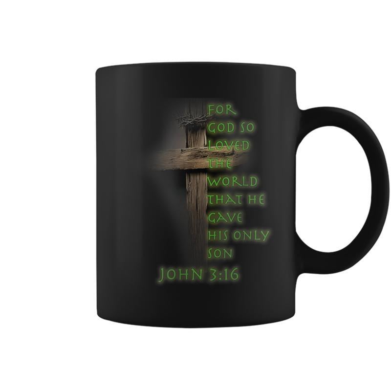 Faith Christian Cross Bible John 3 Coffee Mugs - Walmart.com