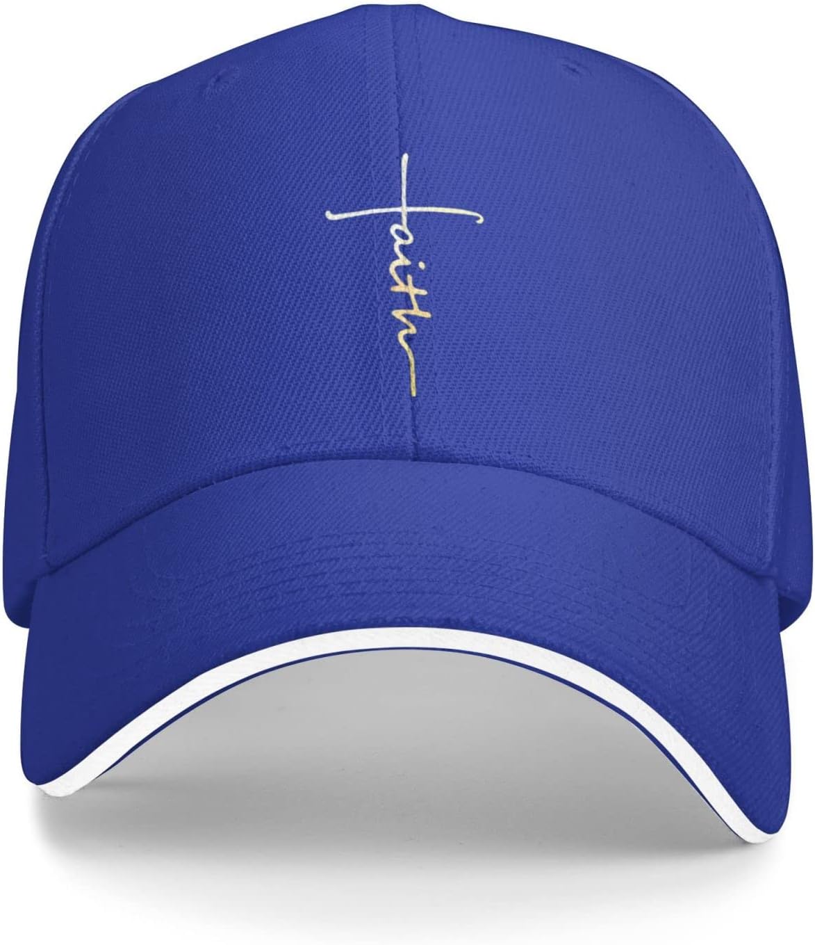 Faith Cross, Christian, Jesus Baseball Cap Blue Men Cowboy Summer Sun ...