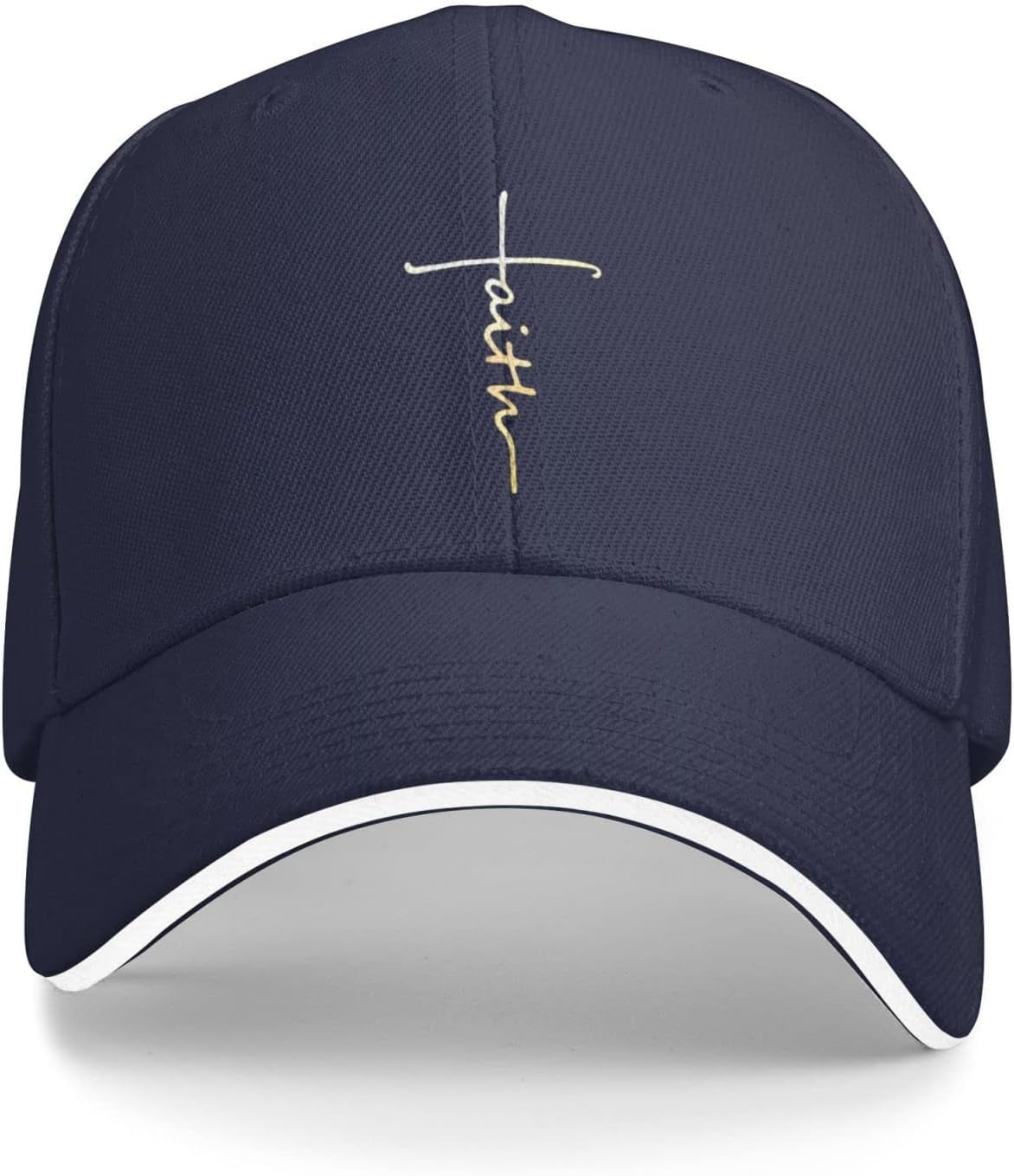 Faith Cross, Christian, Jesus Baseball Cap Navy Blue Men Women Summer ...