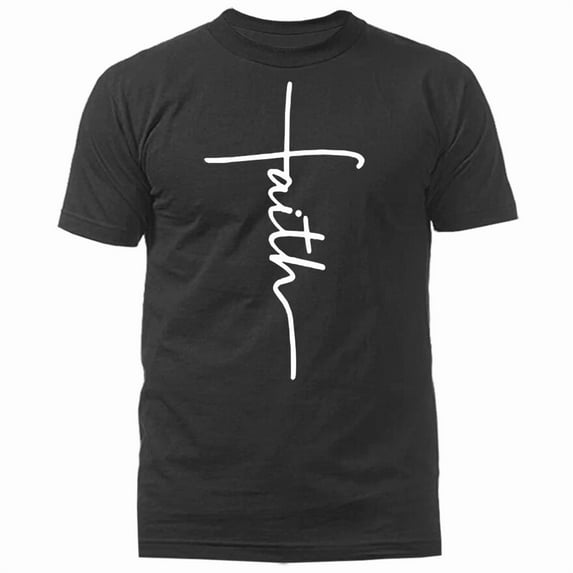 Faith Cross Christian Religious God Bible Church Jesus Christ T-Shirt ...