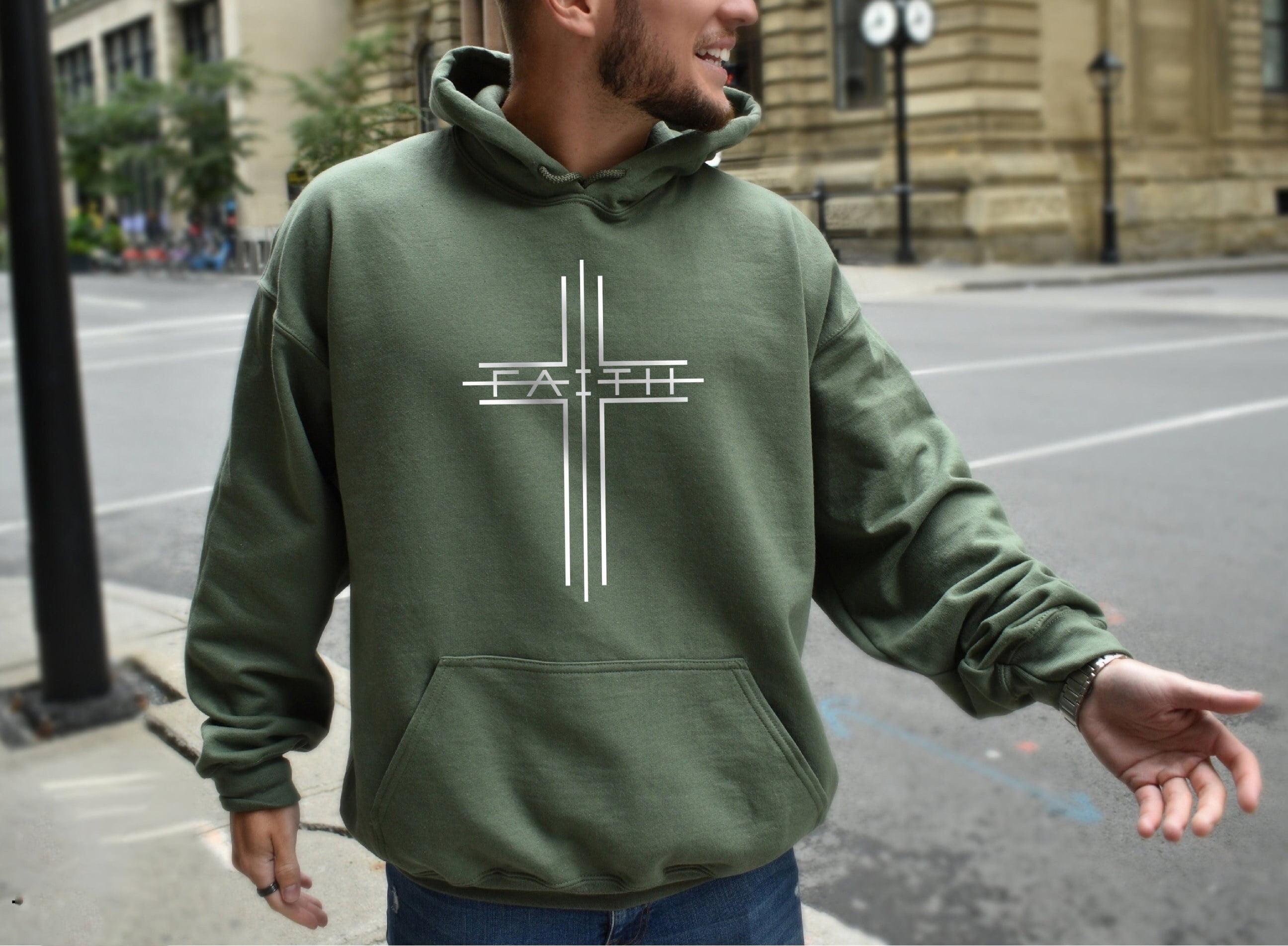 Faith Cross T-Shirt, Christian T-Shirt, Bible Verse Hoodie, Christian ...