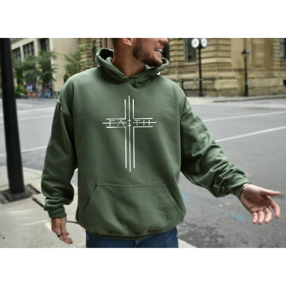 Faith Cross T-Shirt, Christian T-Shirt, Bible Verse Hoodie, Christian ...