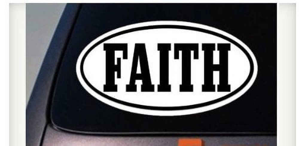 Faith Decal Sticker Jesus God Worship Decal Christ Karma Cross *C295 ...