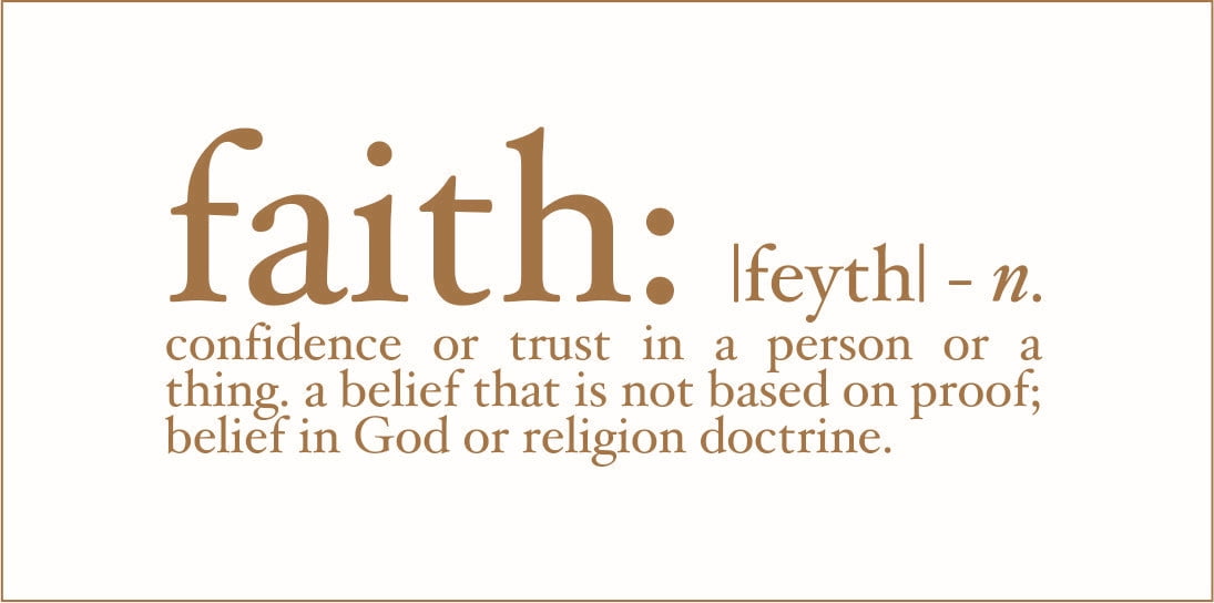 Faith Definition Vinyl Decal - Medium - Gold - Walmart.com