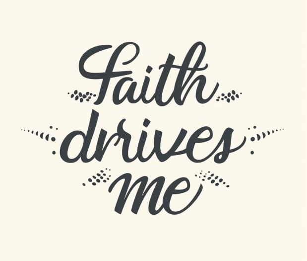 Faith Drives Me Christian Car Sticker – Inspirational Vinyl Decal for ...