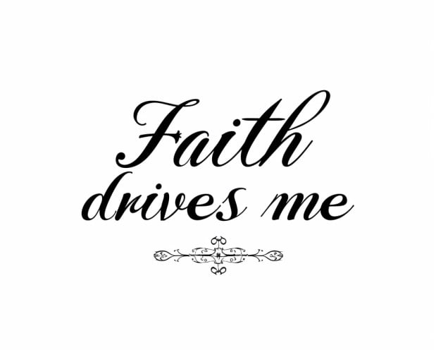 Faith Drives Me Inspirational Christian Car Sticker – Motivational ...