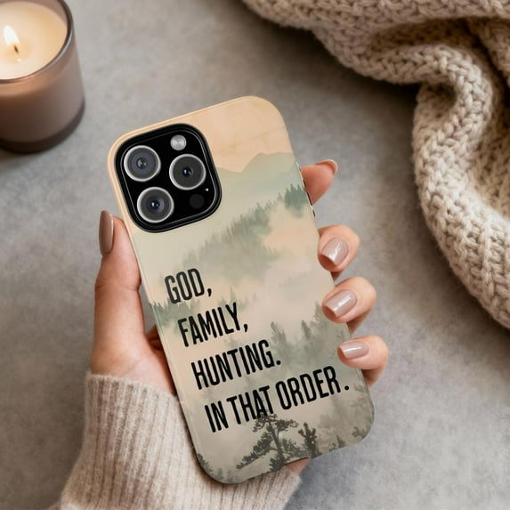 Faith Family Hunting Forest Dad Gift Case for iPhone 17 through 11 Pro ...