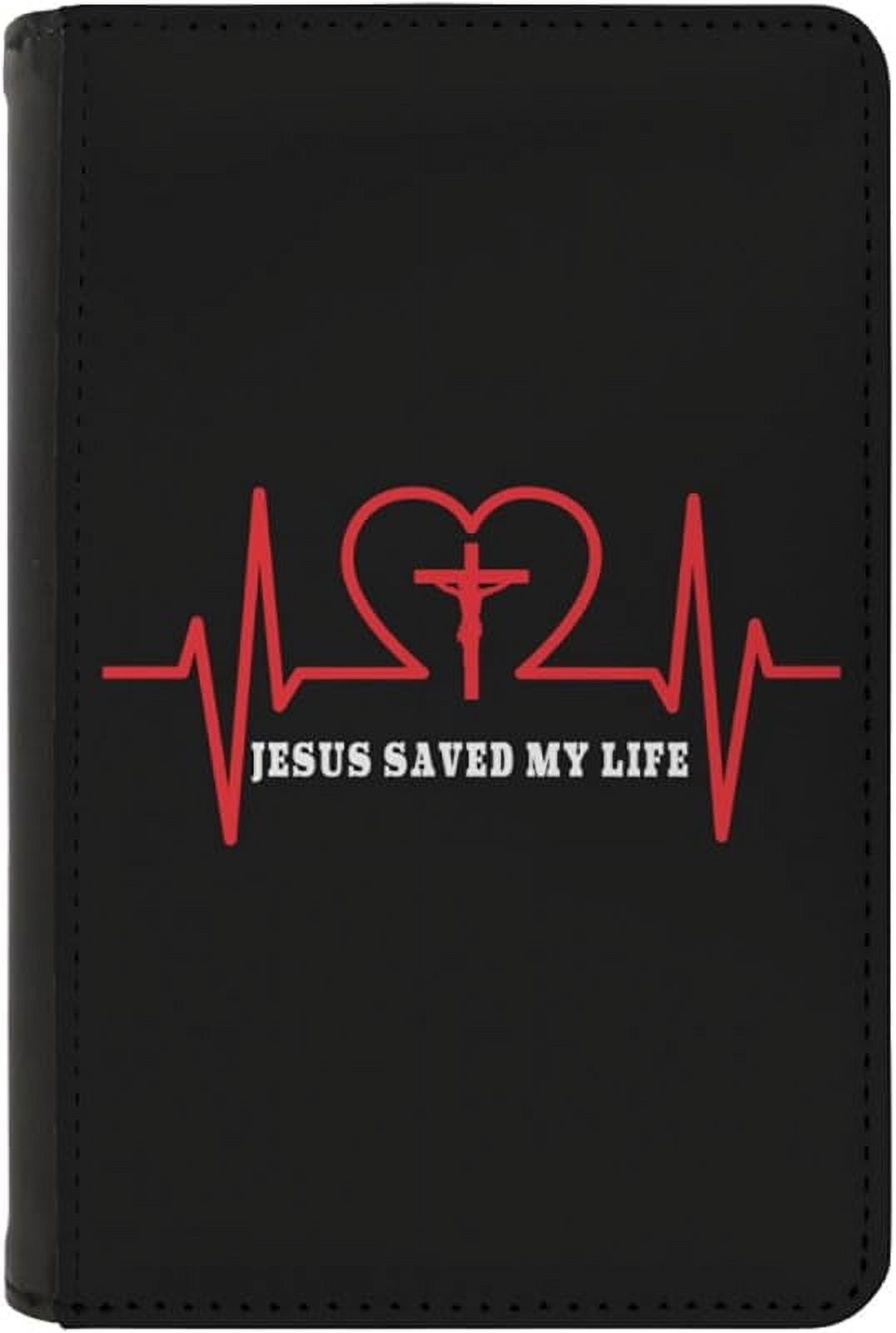 Faith Over Fear Lion Jesus Cross Christian Passport Holder Cover for ...