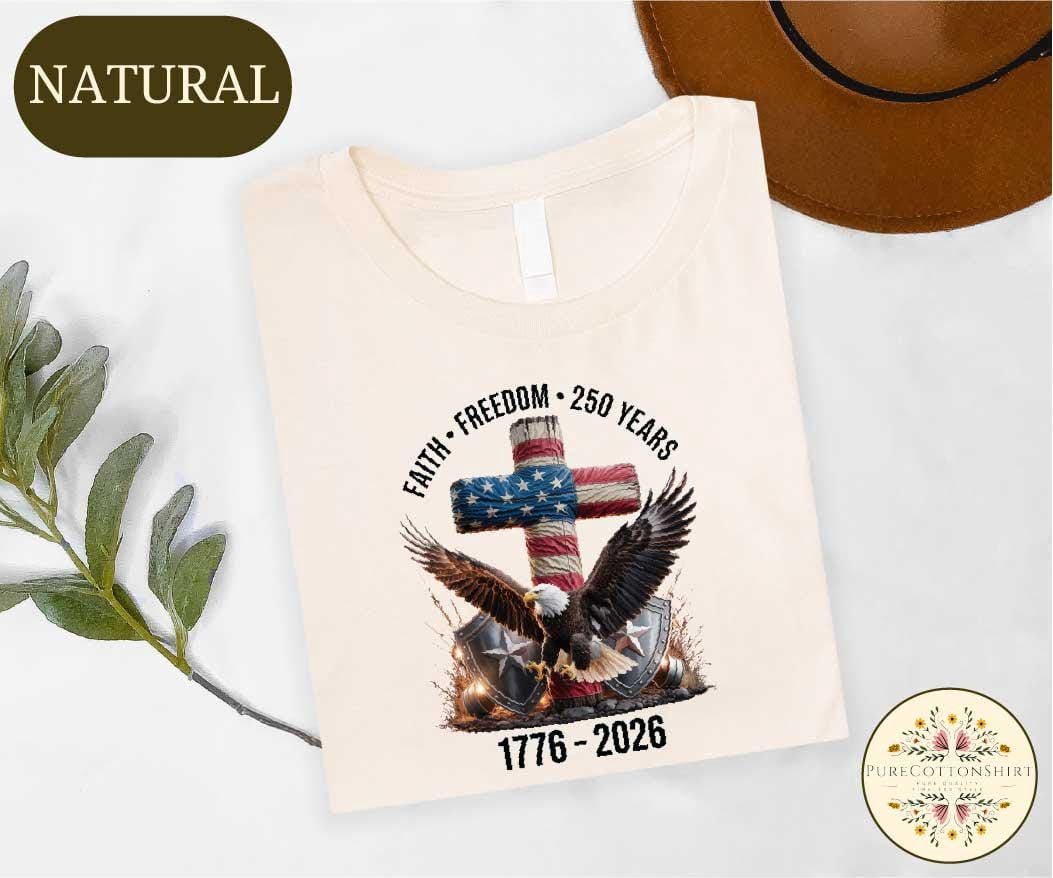 Faith Freedom USA 250th Anniversary SweatShirt, America 250 Years ...